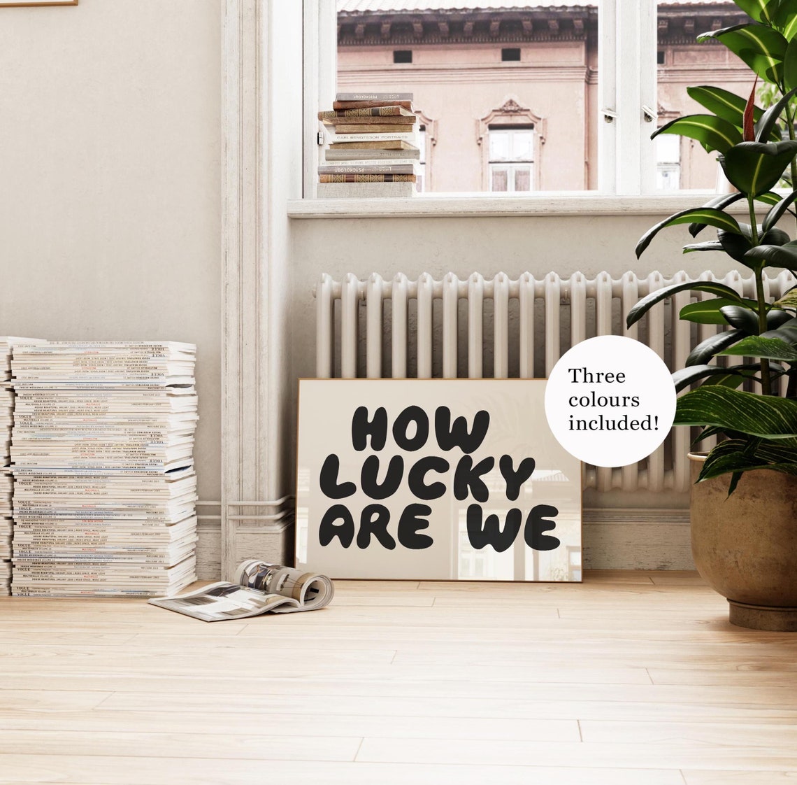 How Lucky Are We Wall Art Posters Trendy College Dorm Decor Retro ...