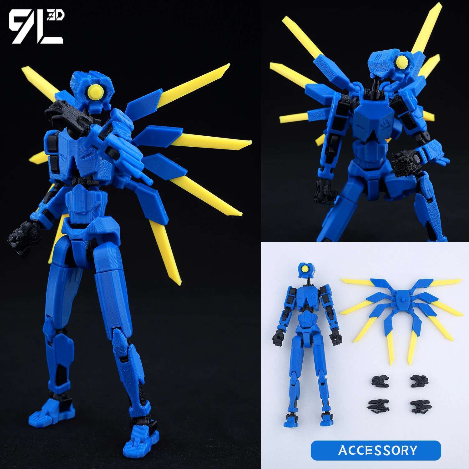 Lucky13 Dummy13 Ultrakill V1 Series Anime Characters-3D Printed Multi ...