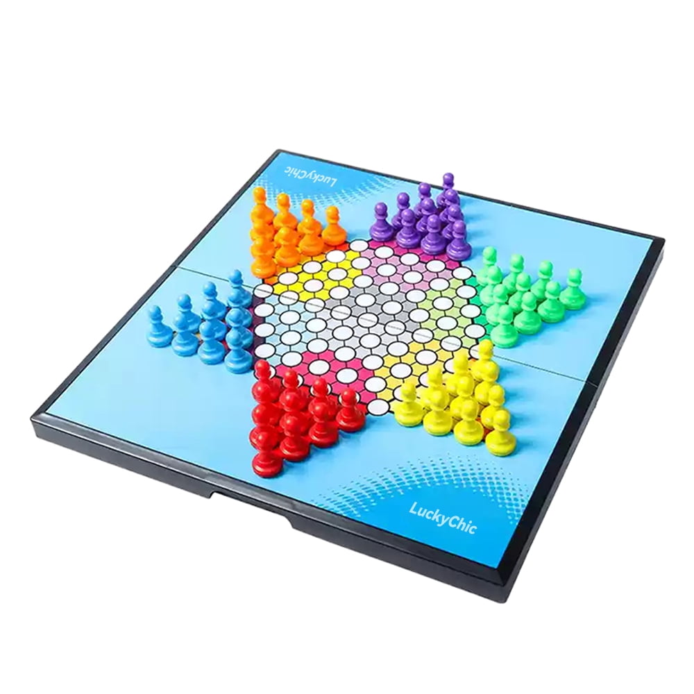 LuckyChic Chinese checkers as games, Chinese Checkers Halma Travel Set ...
