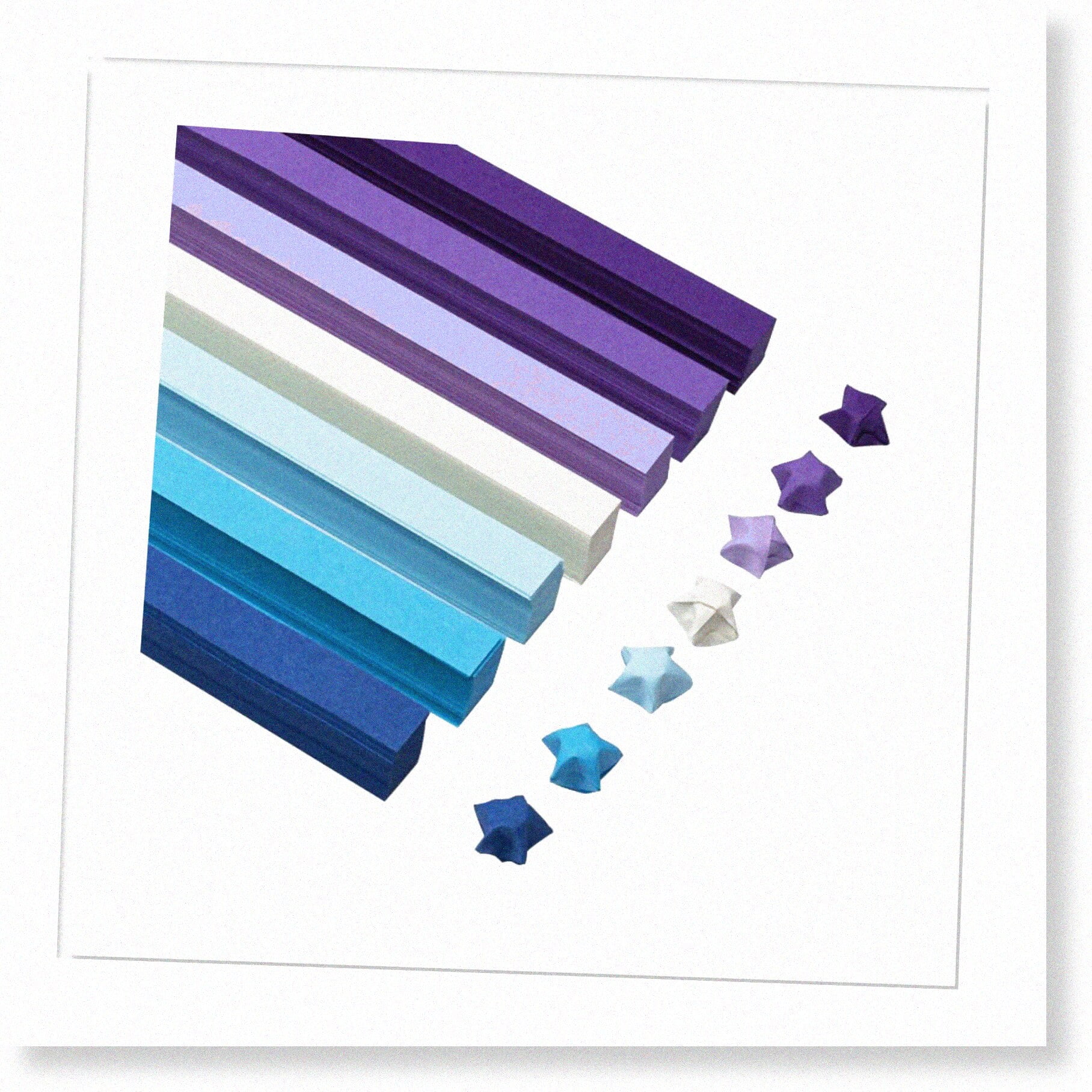 LuckyStarz: 540 Sheets Origami Paper Strips - Double Sided, Gradient ...