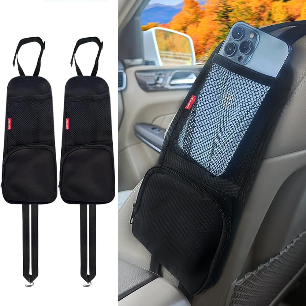 Luckybay Car Seat Side Organizer, Updated Auto Seat Storage Hanging Bag ...