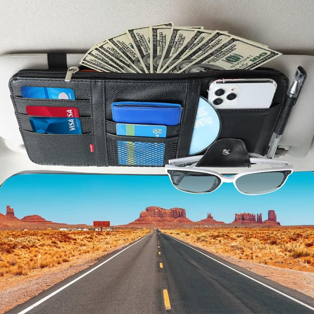 Luckybay Car Visor Organizer, Auto Interior Accessories, Car Truck SUV ...
