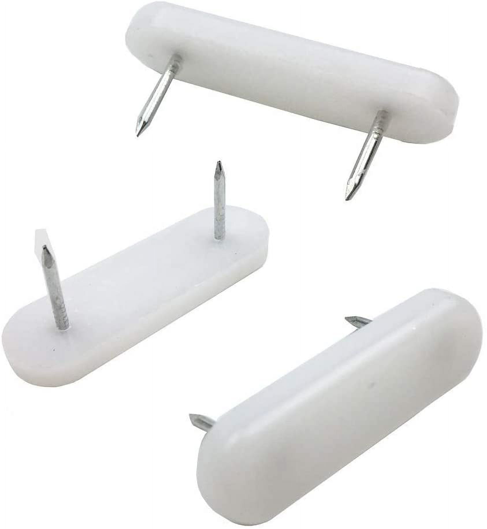 Luckycivia 60 PCS Plastic Head Double Pins, Bed Skirt Holding Pins ...
