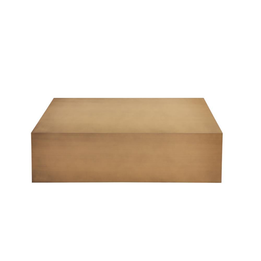 Lucy Coffee Table in Brushed Brass - Walmart.com