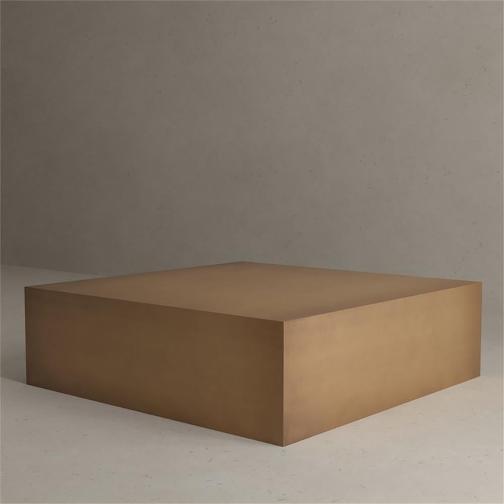 Lucy Coffee Table in Brushed Brass - Walmart.com