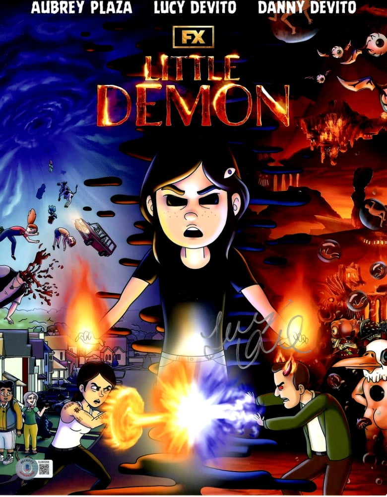 Lucy DeVito Signed Autographed 11X14 Photo Little Demon Poster BAS ...