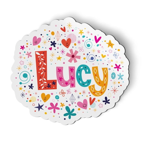 Lucy Girl Name Cute Kid Lunchbox - 5" Magnet for Car Locker ...