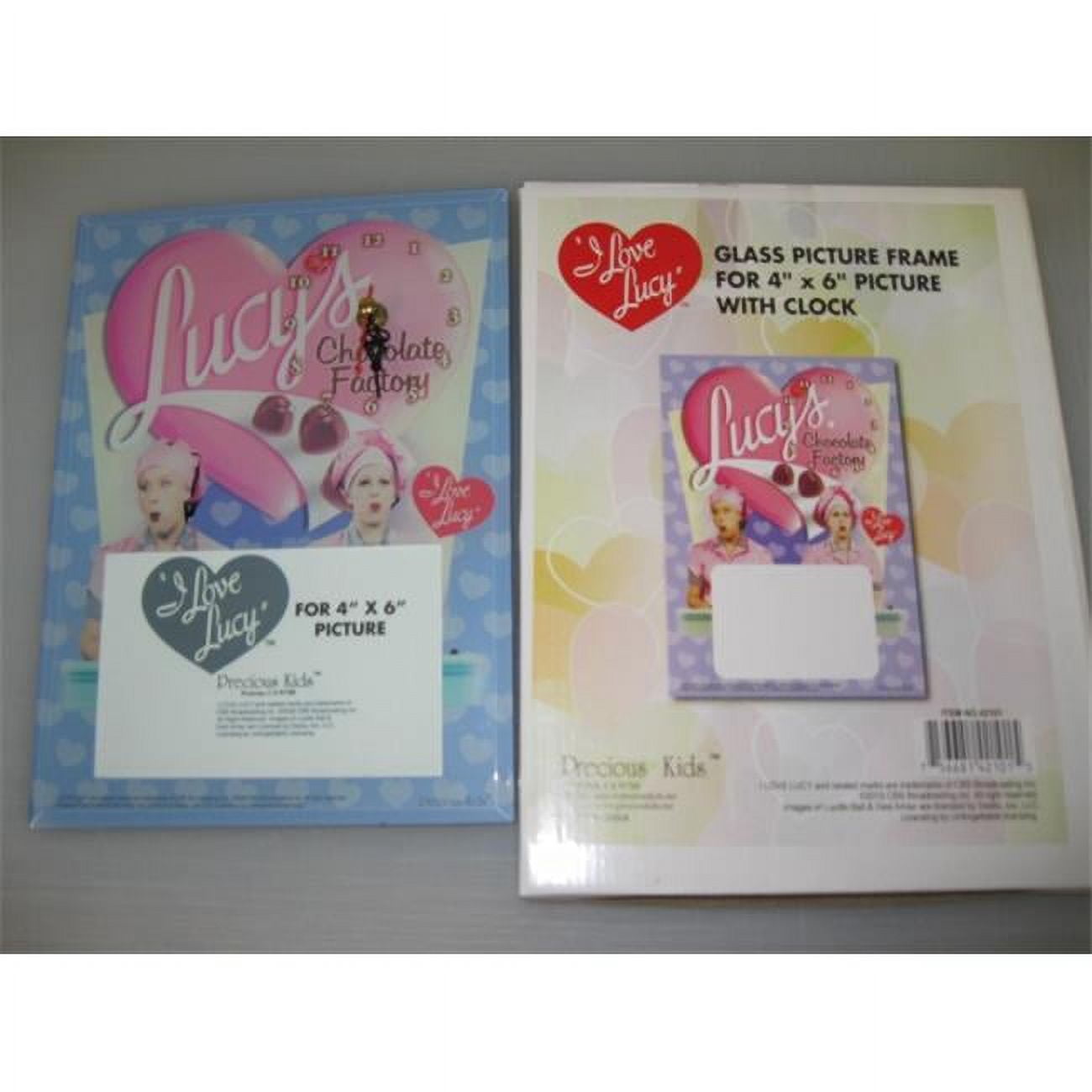 Lucy-Glass Photo Frame With Clock - Walmart.com