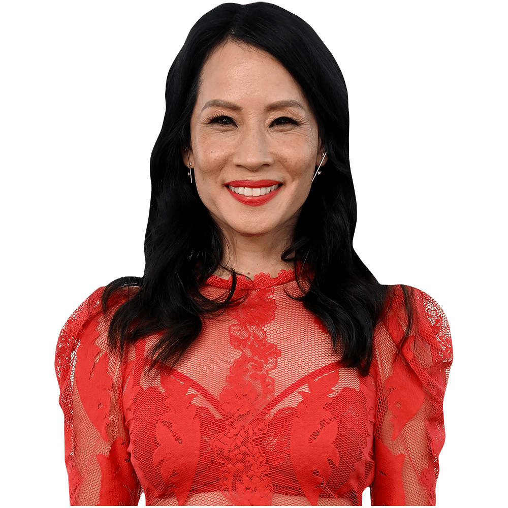 Lucy Liu Red Dress Half Body Buddy Cutout