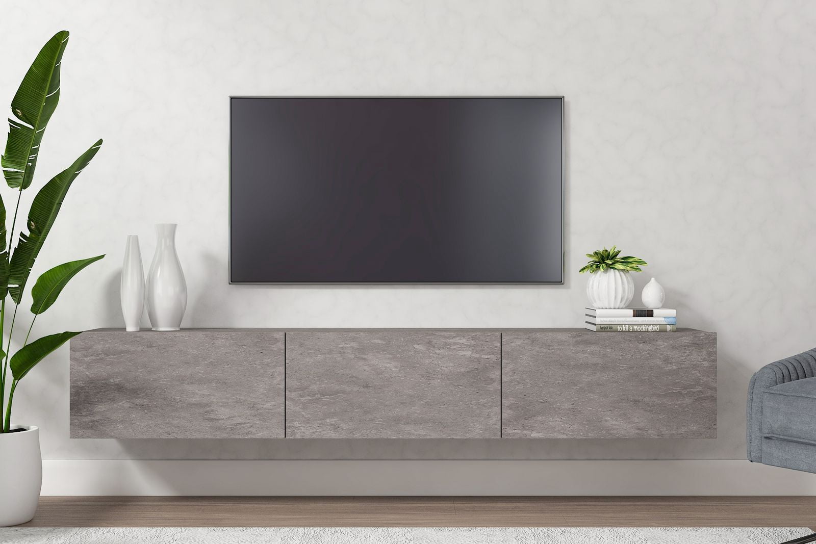 Lucy Mea 70,8'' Wall Mounted Tv Stand Media Console - Walmart.com