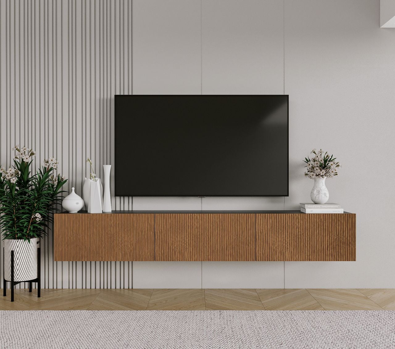 Lucy Mea 70,8'' Wall Mounted Tv Stand Media Console - Walmart.com