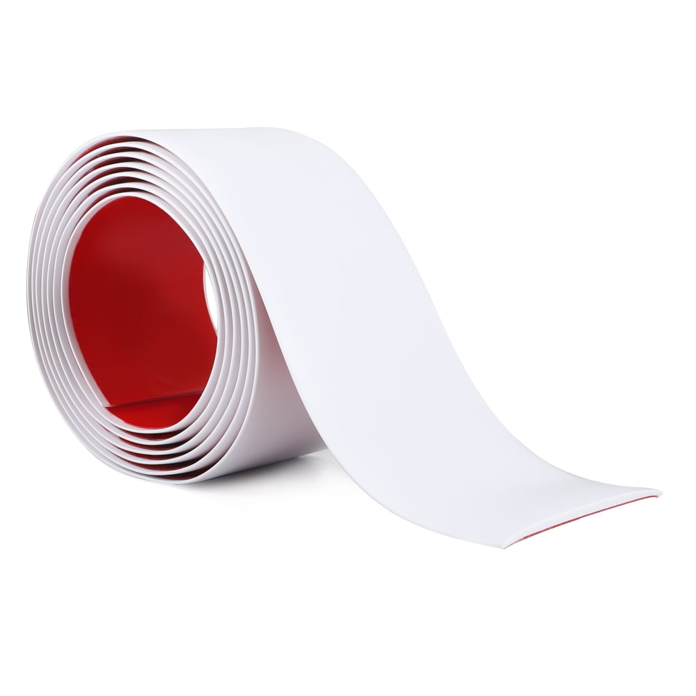 LucyPhy 8Ft X 3in Wide Floor Transition Strip, White Self Adhesive ...