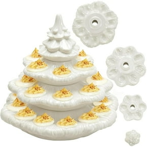 Ceramic Christmas Tree Deviled Egg Holder