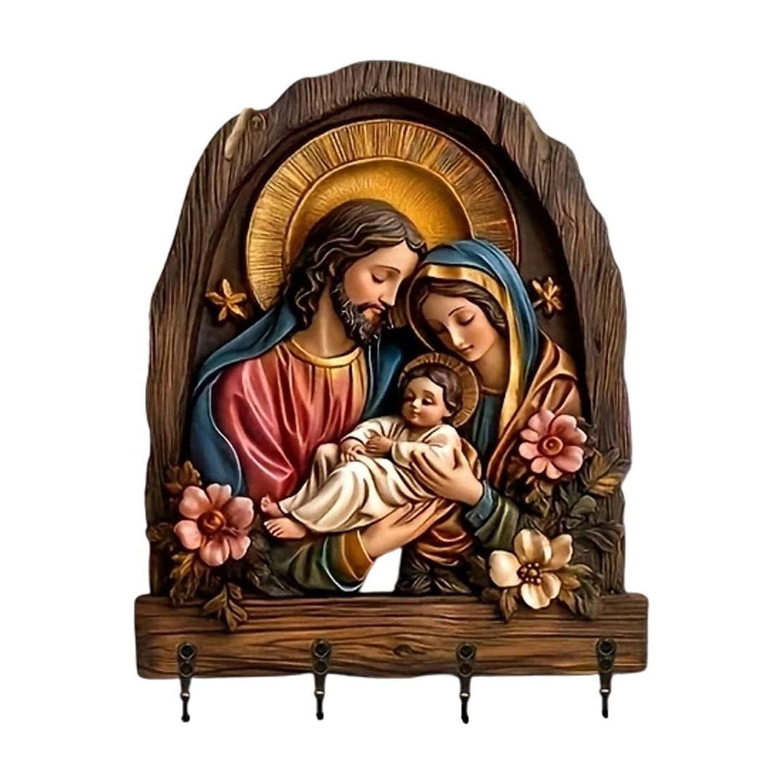 Ludearly Jesus and Disciples Wall Art Keychain Religious Key Holder ...