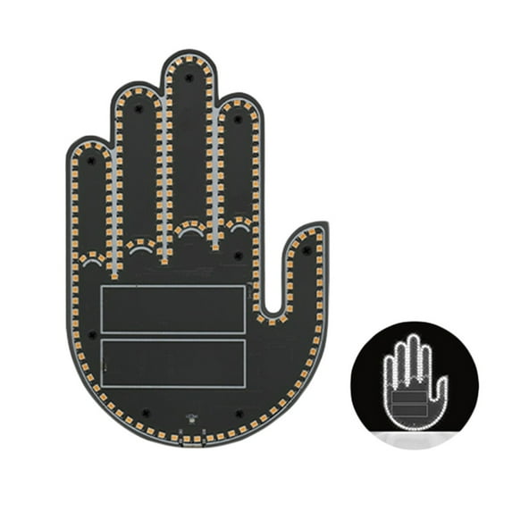 Ludearly USB Port Hand Gesture Light with Remote, Funny Glow LED Middle ...