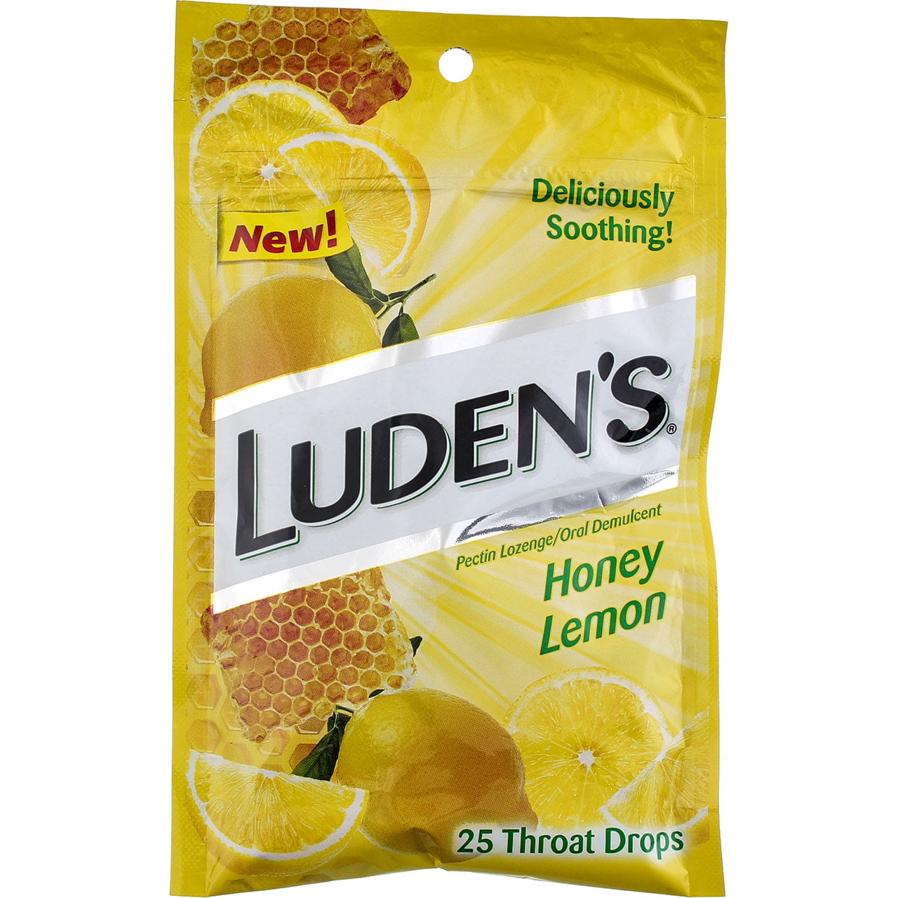 Luden's Honey Lemon Menthol Lozenge 25 ea (Pack of 3) - Walmart.com