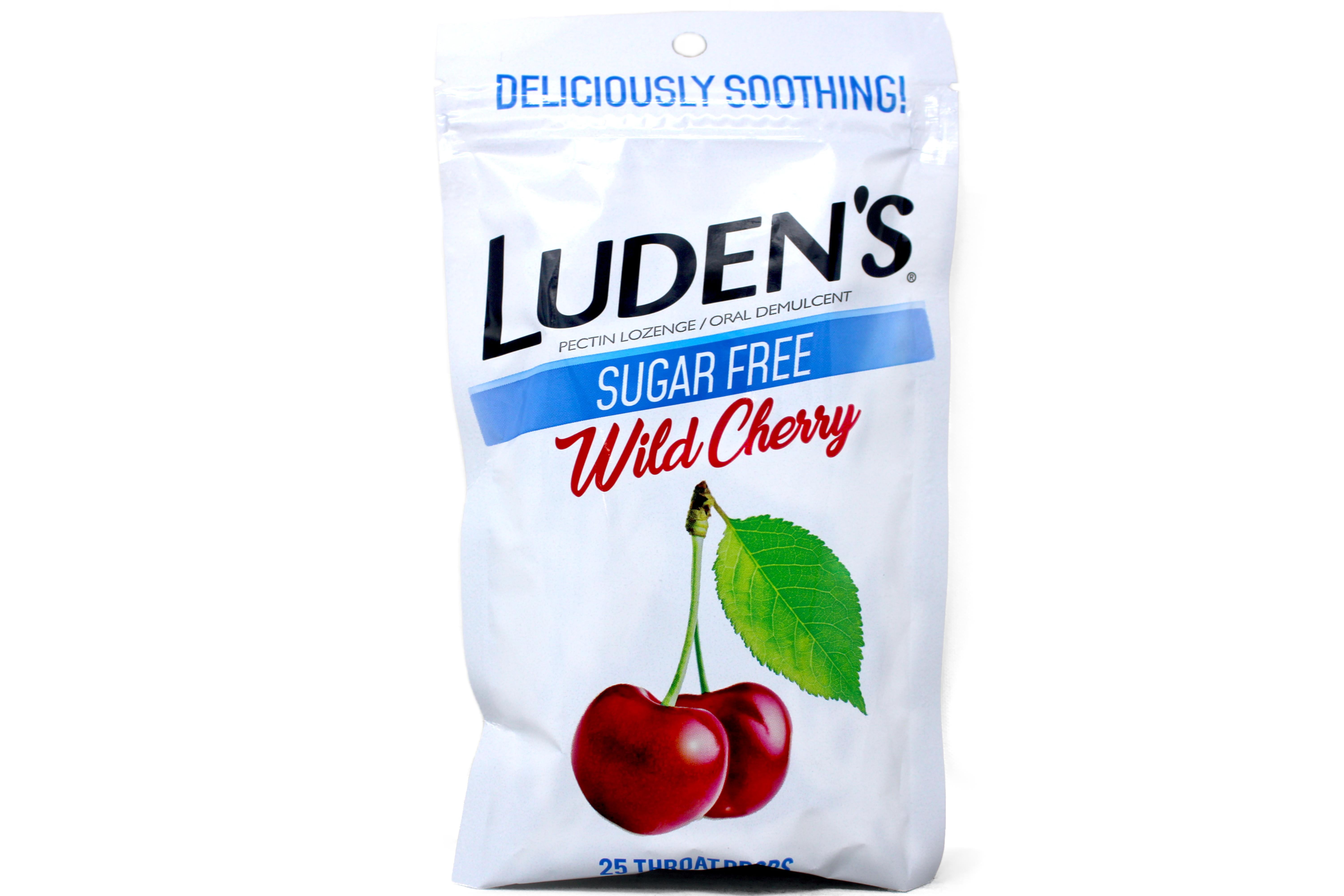 Luden's Sugar Free Throat Drops, Wild Cherry 25 ea (Pack of 10 ...