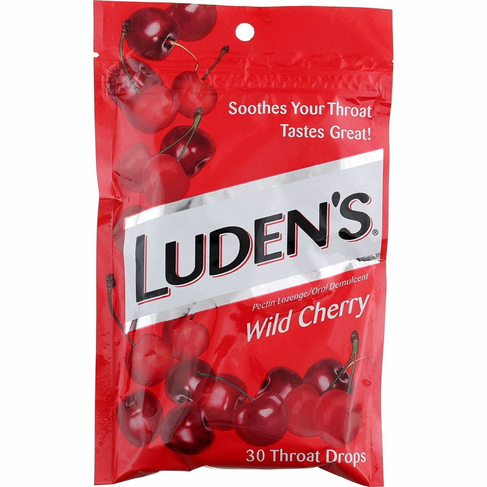Ludens Throat Drops Wild Cherry - 30 ct, Pack of 2 - Walmart.com