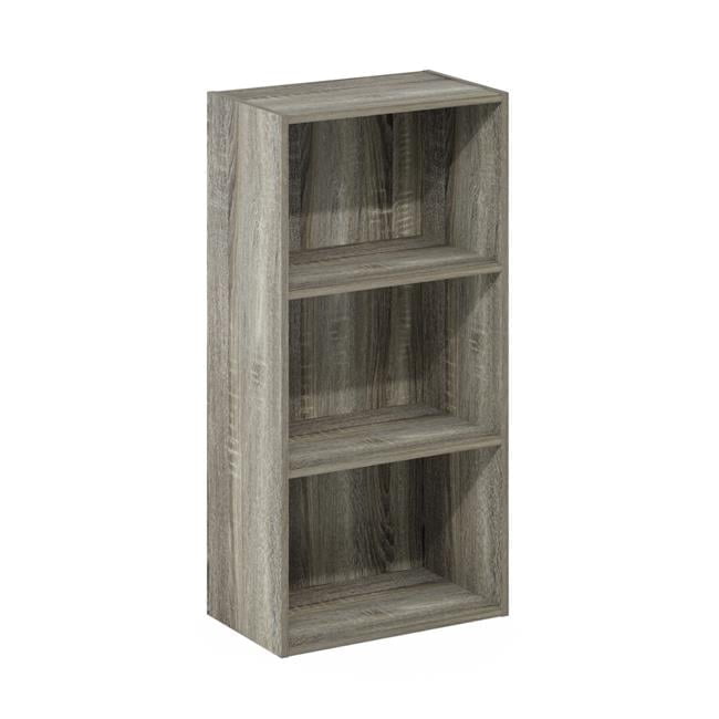 Luder 3-Tier Open Shelf Bookcase, French Oak - Walmart.com