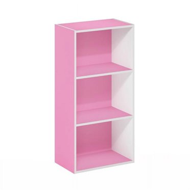 Lightweight 3-Tier Open Shelf Bookcase, White - Walmart.com