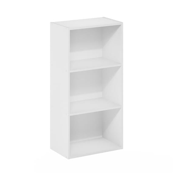 Luder 3-Tier Open Shelf Bookcase, White - Walmart.com