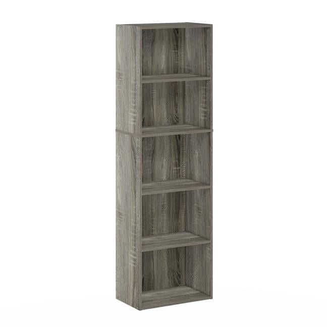 Lauren Ralph Lauren Luder 5-Tier Open Shelf Bookcase, Narrow Durable ...