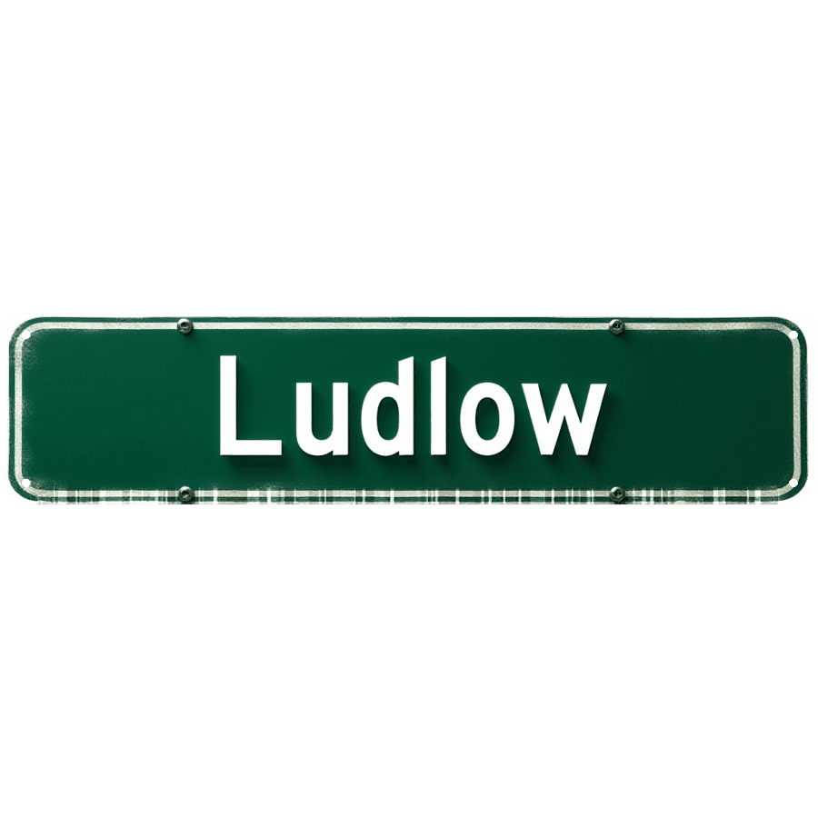Ludlow Vintage Tin Sign - 16x4 Inches - Ideal for Ski Lodge, Man Cave ...