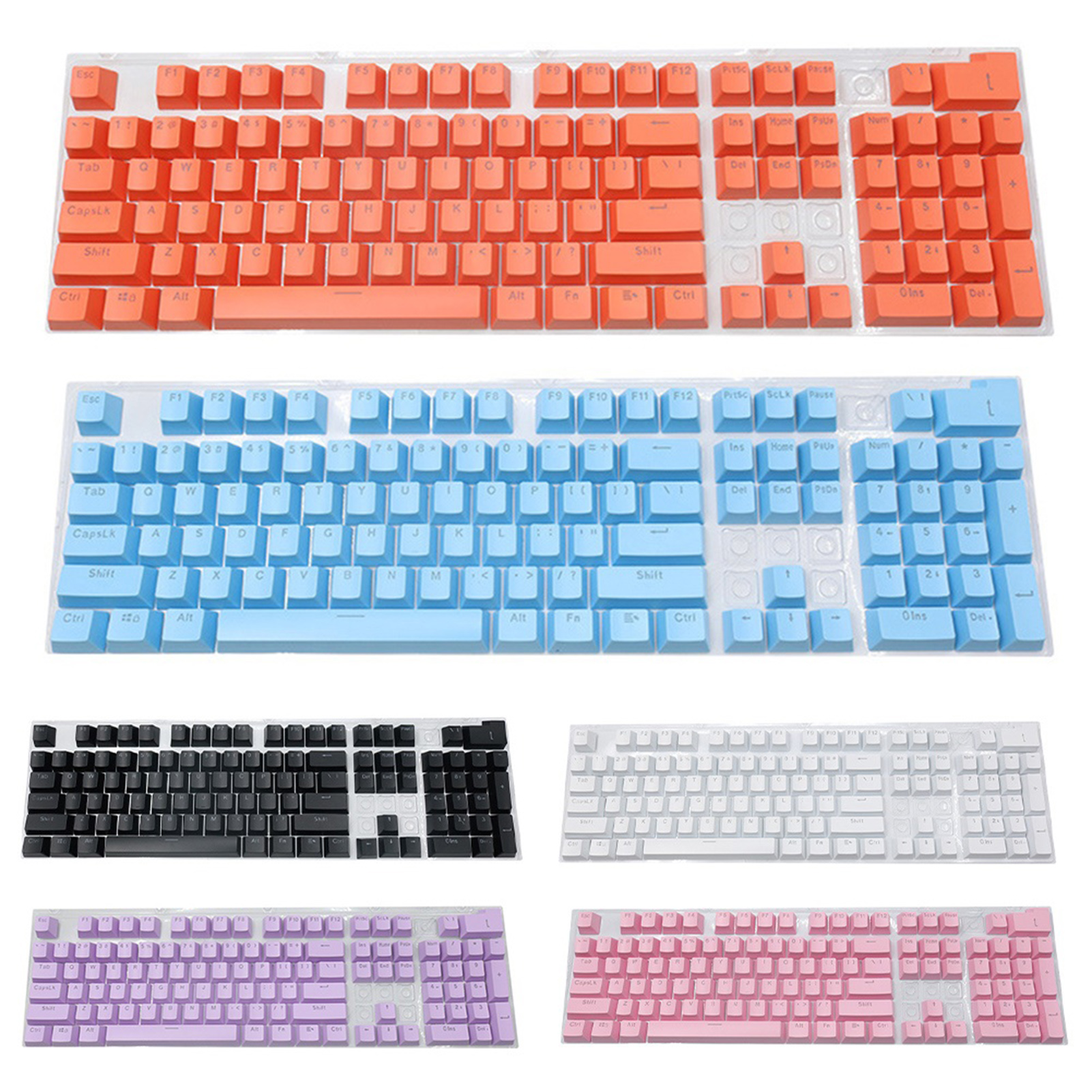 Ludlz 104 Key PBT Backlight Mechanical Keyboard Keycap Universal Column ...