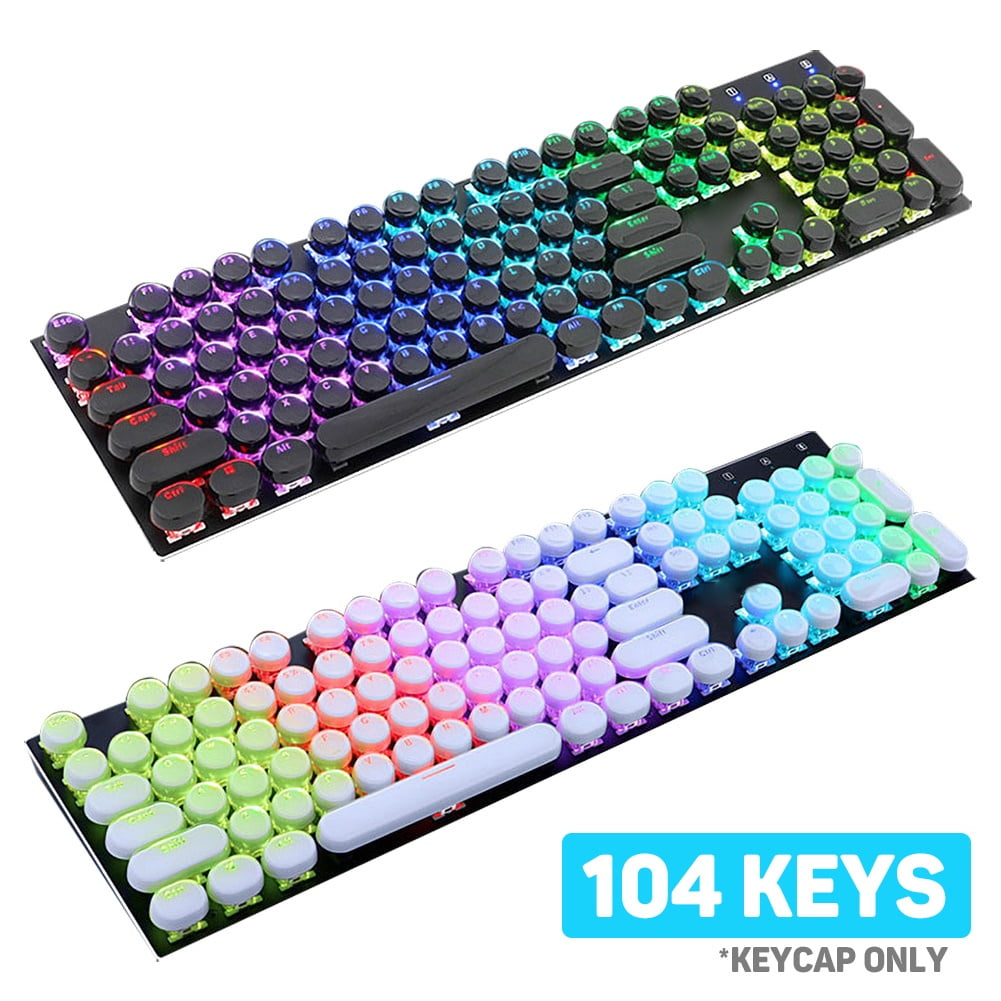 Ludlz 104Keys Translucent Key Cap Cover Mechanical Keyboard Keycaps ...