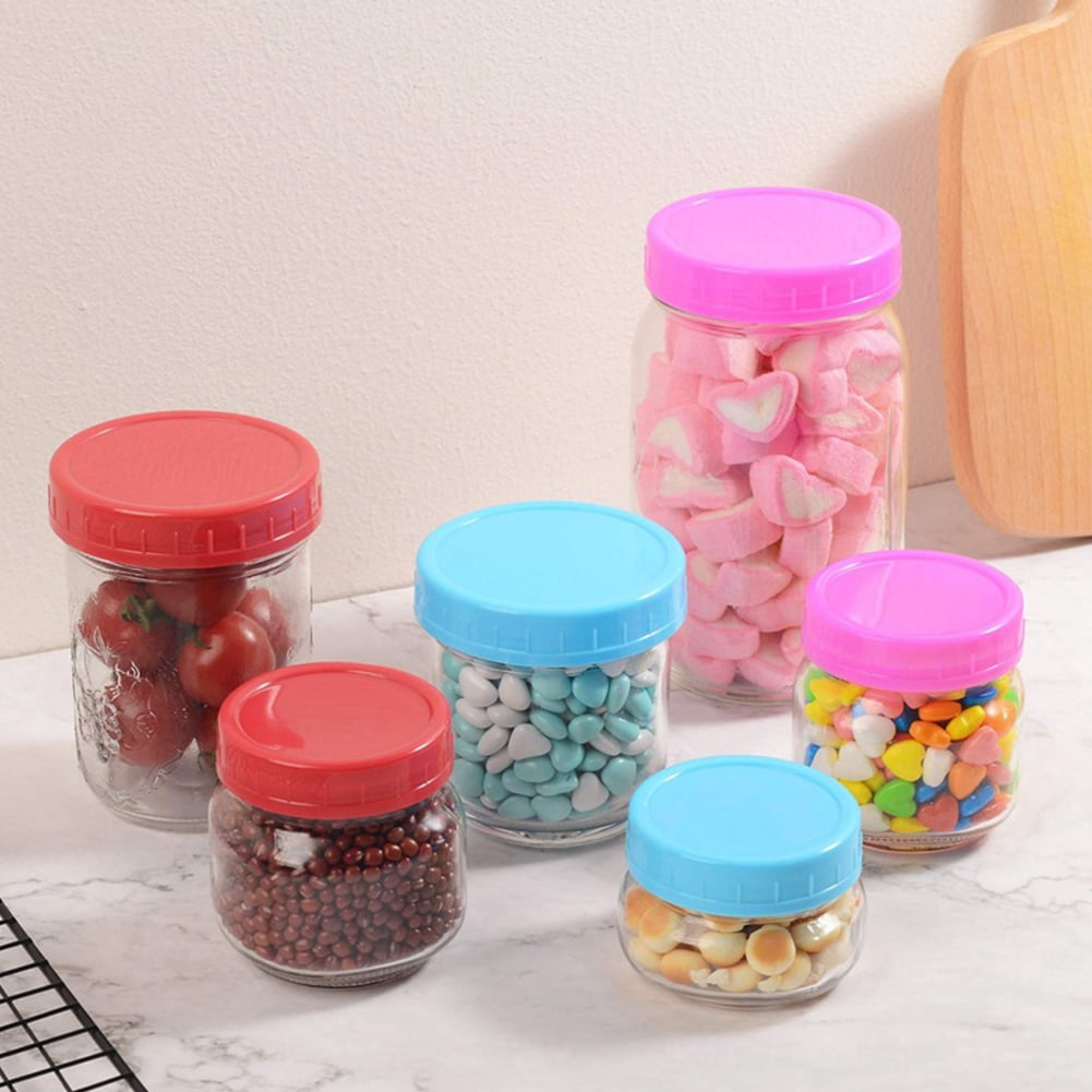 Ludlz 10Pcs 7/8.6cm Mason Jars Lids Regular Mouth, Canning Jar Lids for ...