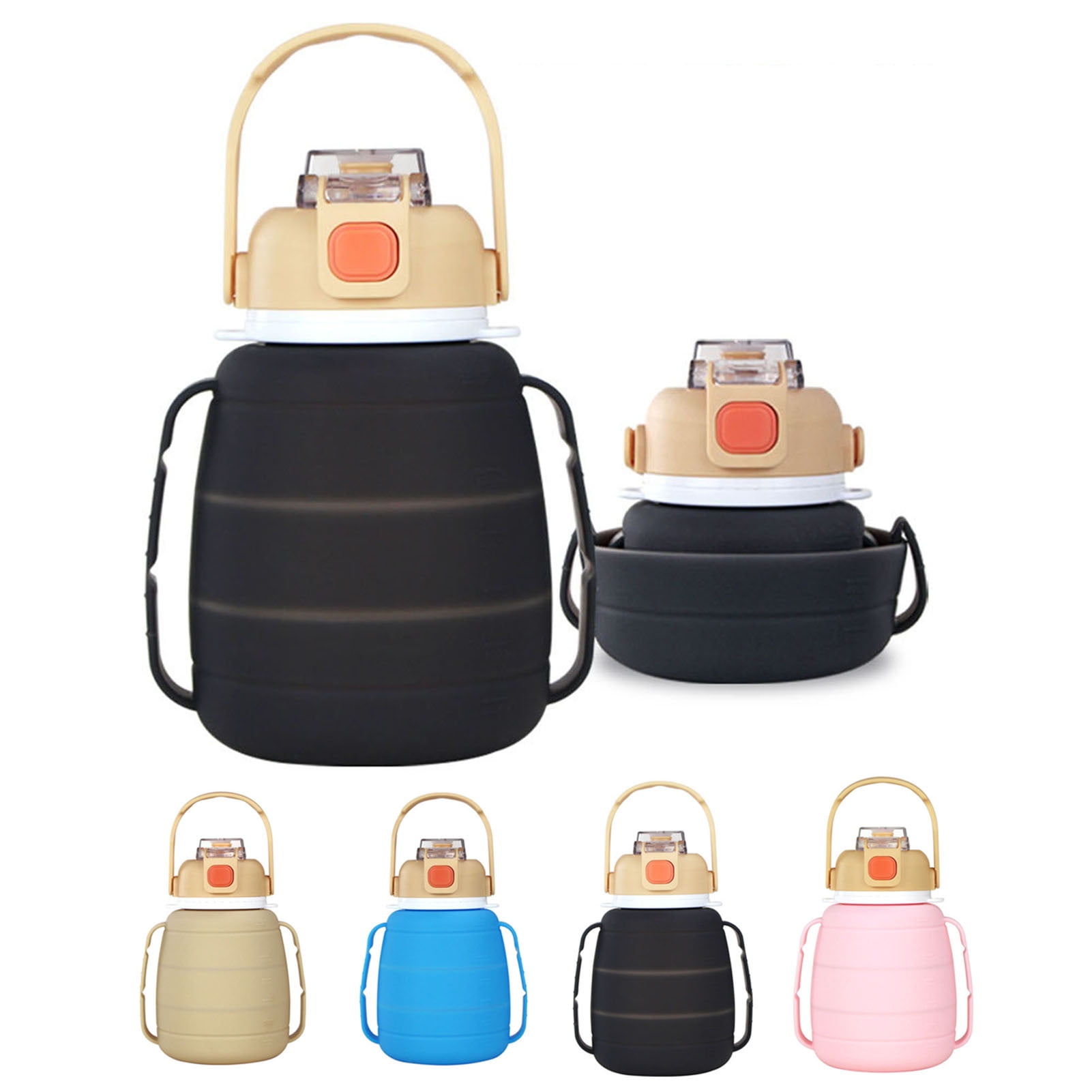 Ludlz 1250ml Kettle Foldable with Hand Strap Design Silicone Telescopic ...