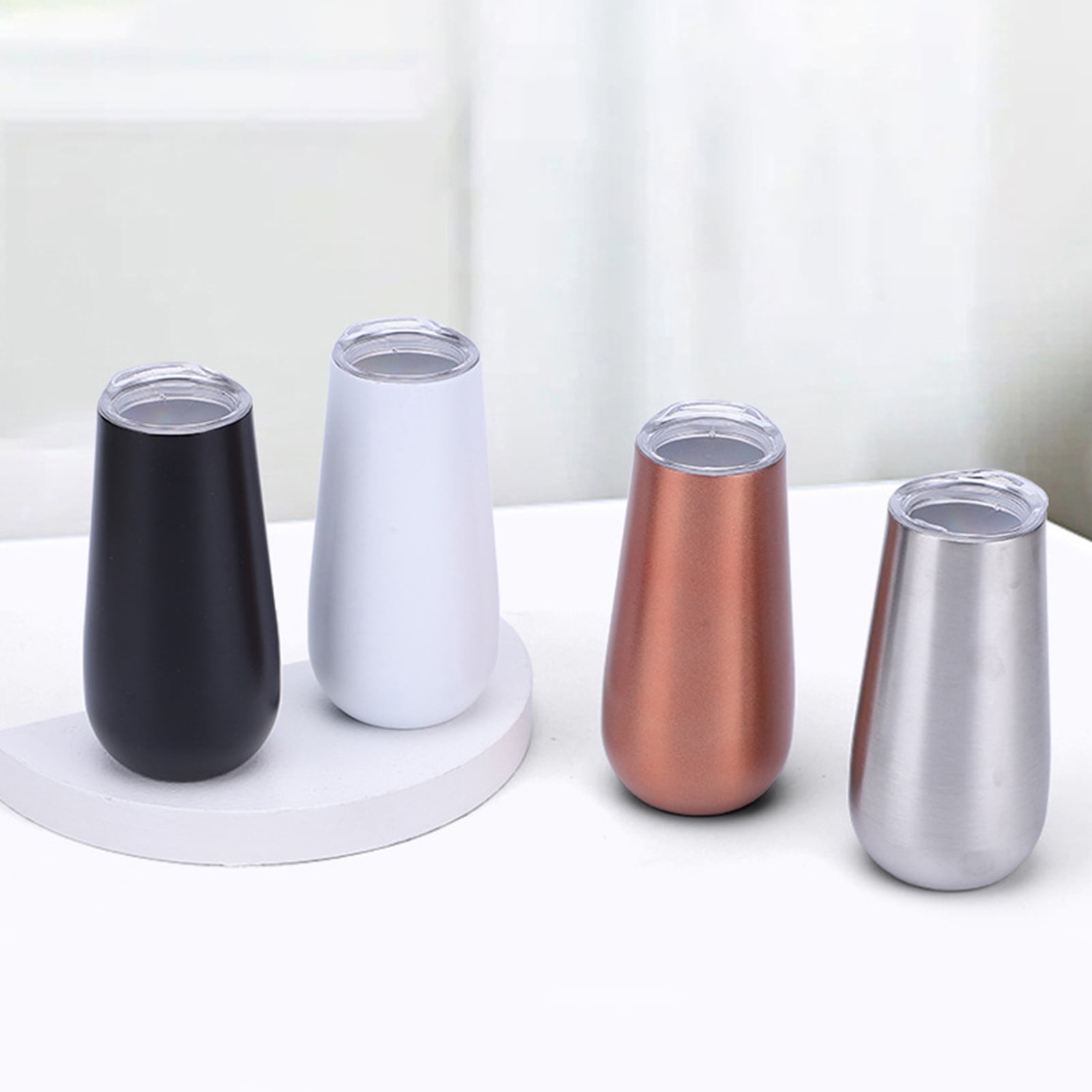 Ludlz 180ML Eggshell Cup U-shaped Heat-resistant Stainless Steel Wine ...