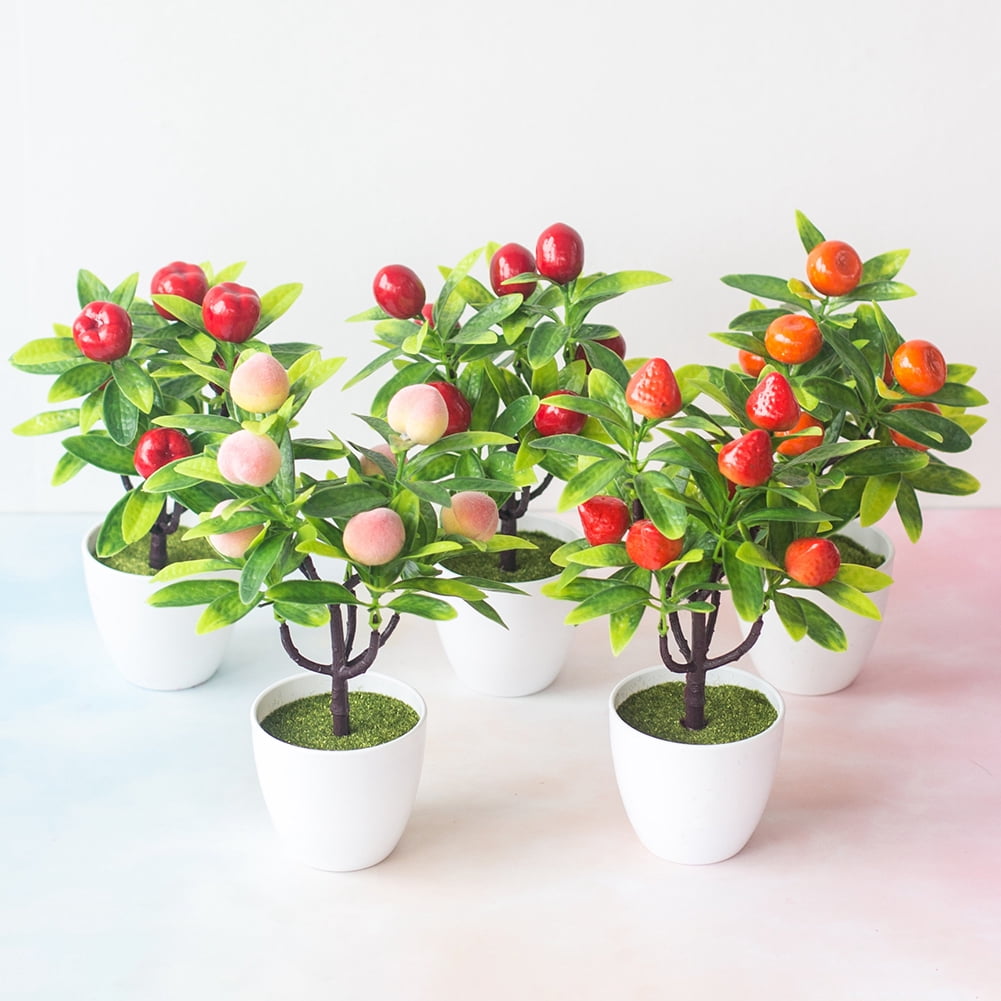 Ludlz 1Pc Artificial Fruit Tree Miniascape Wedding Party Home Office ...