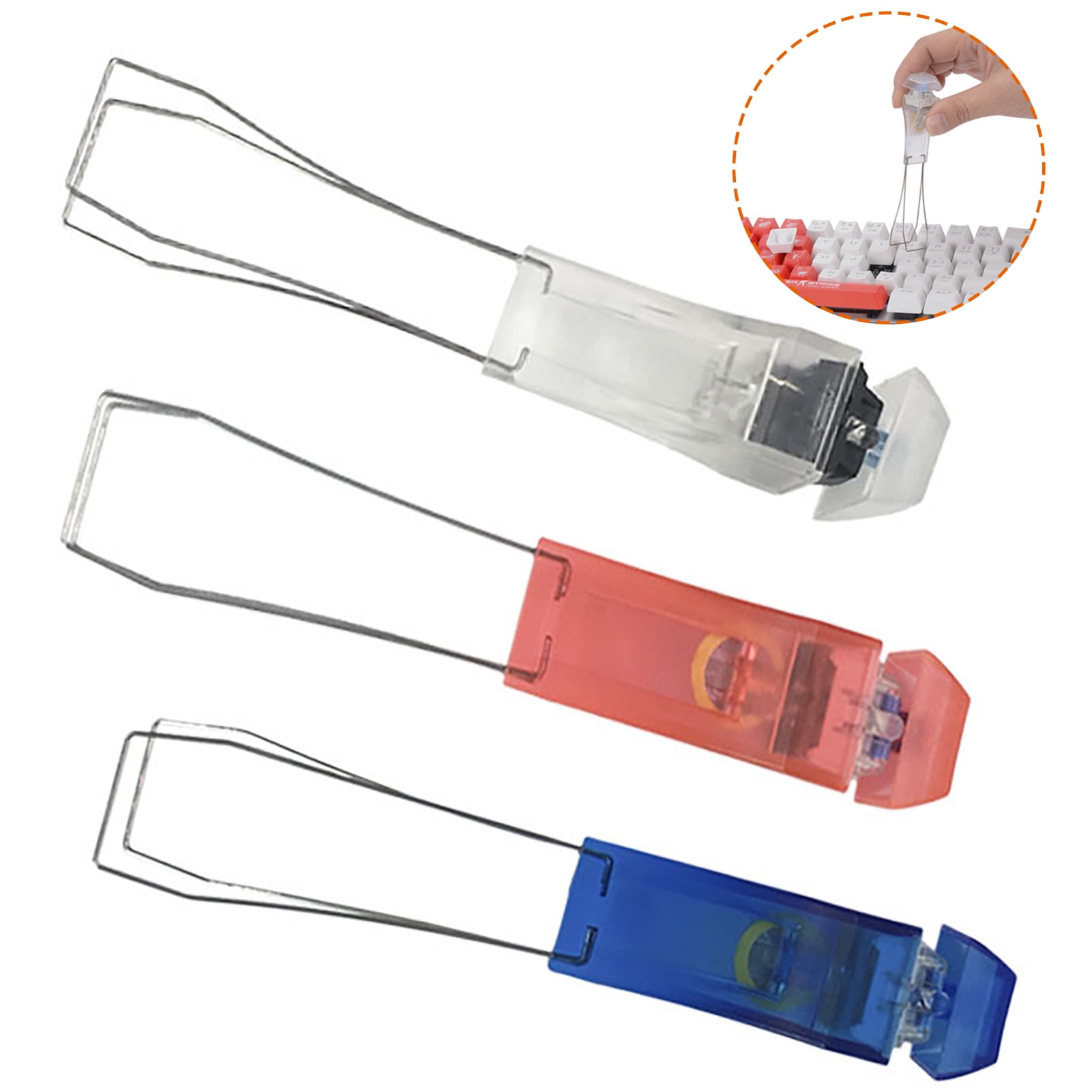 Ludlz 2 in 1 Metal Key Keycaps Button Puller Removal Tool for ...