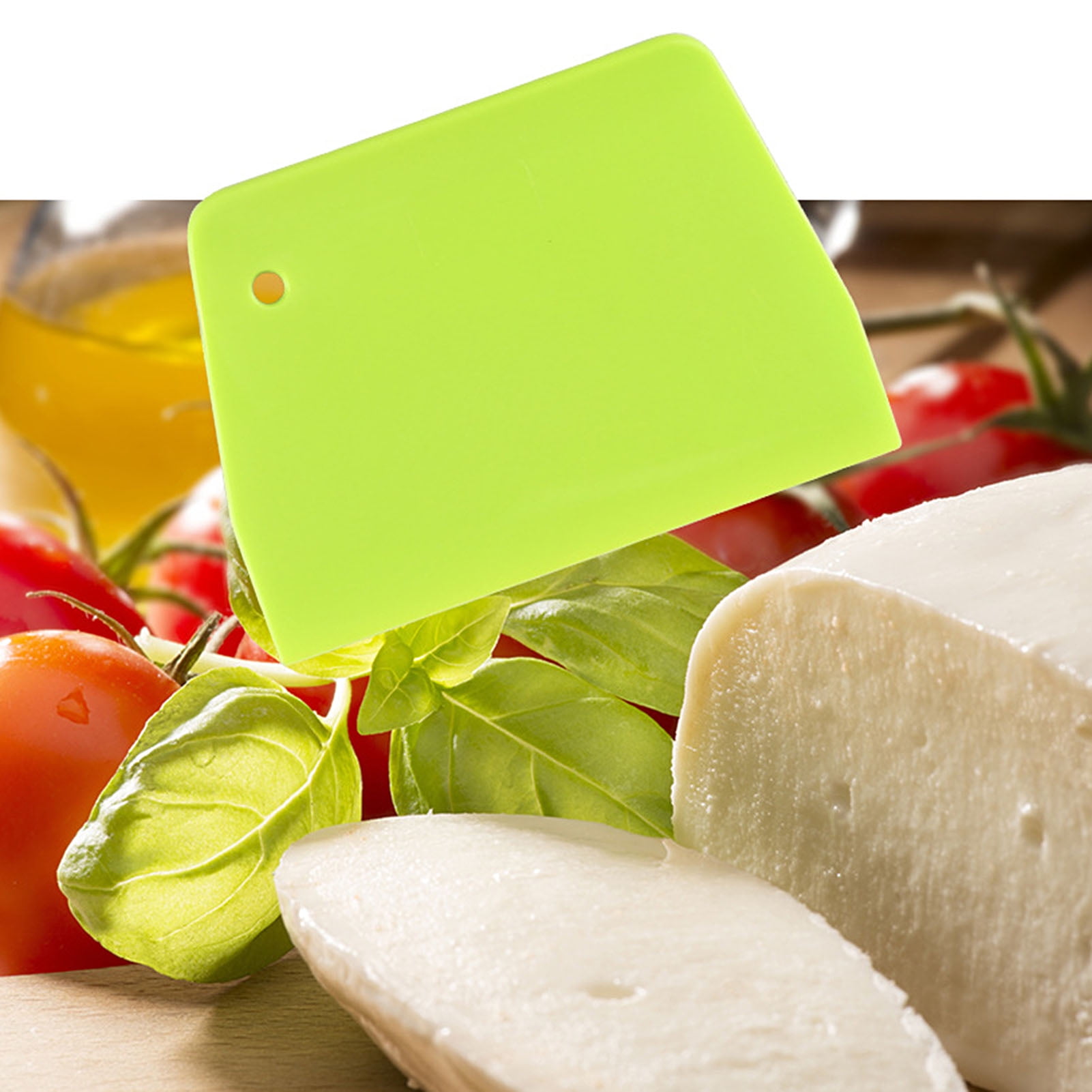 Ludlz 2PCS Dough Scraper Bowl Scraper Bread Cream Cake Pizza Cutter ...