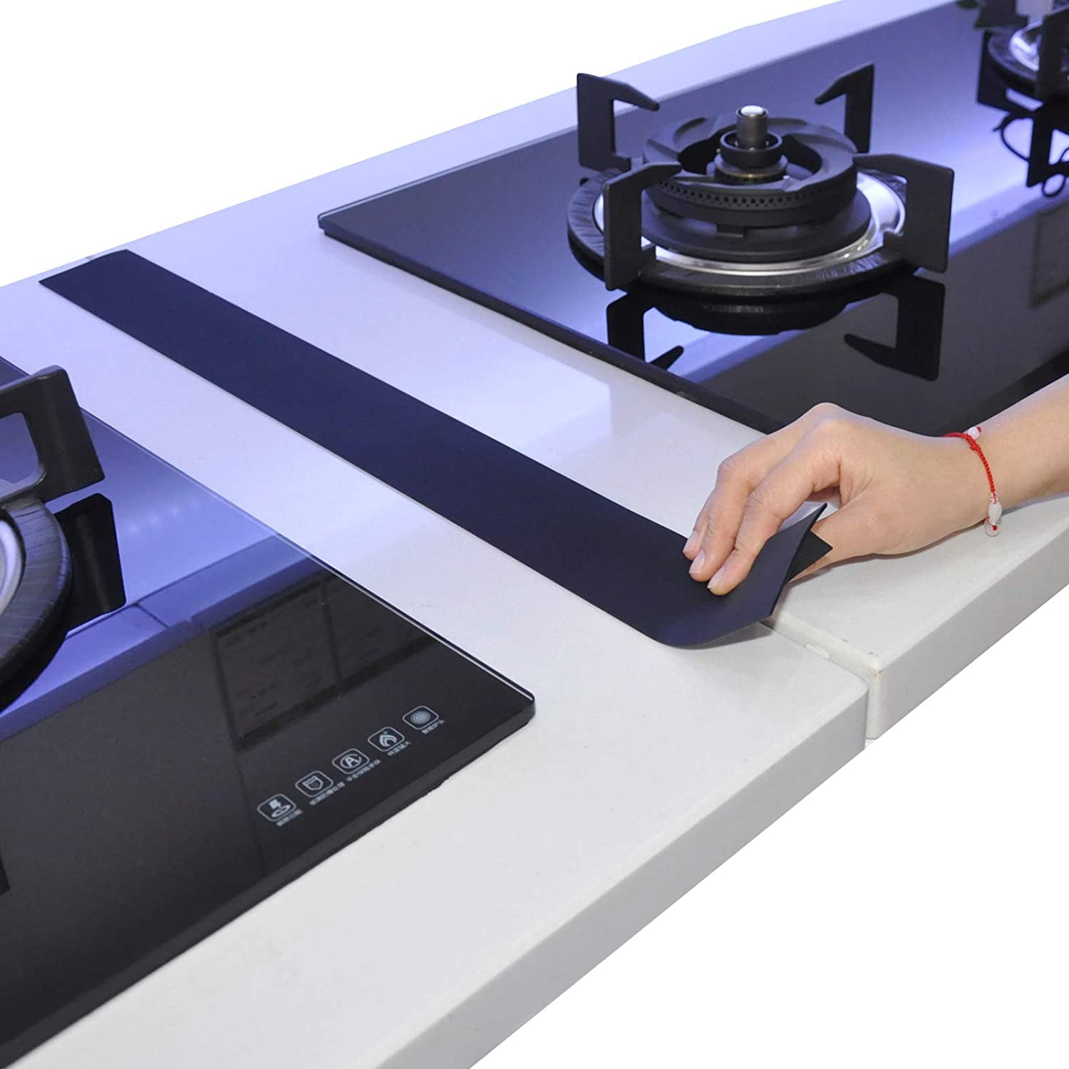 Ludlz 2Pcs Kitchen Silicone Stove Counter Gap Cover with Heat Resistant ...