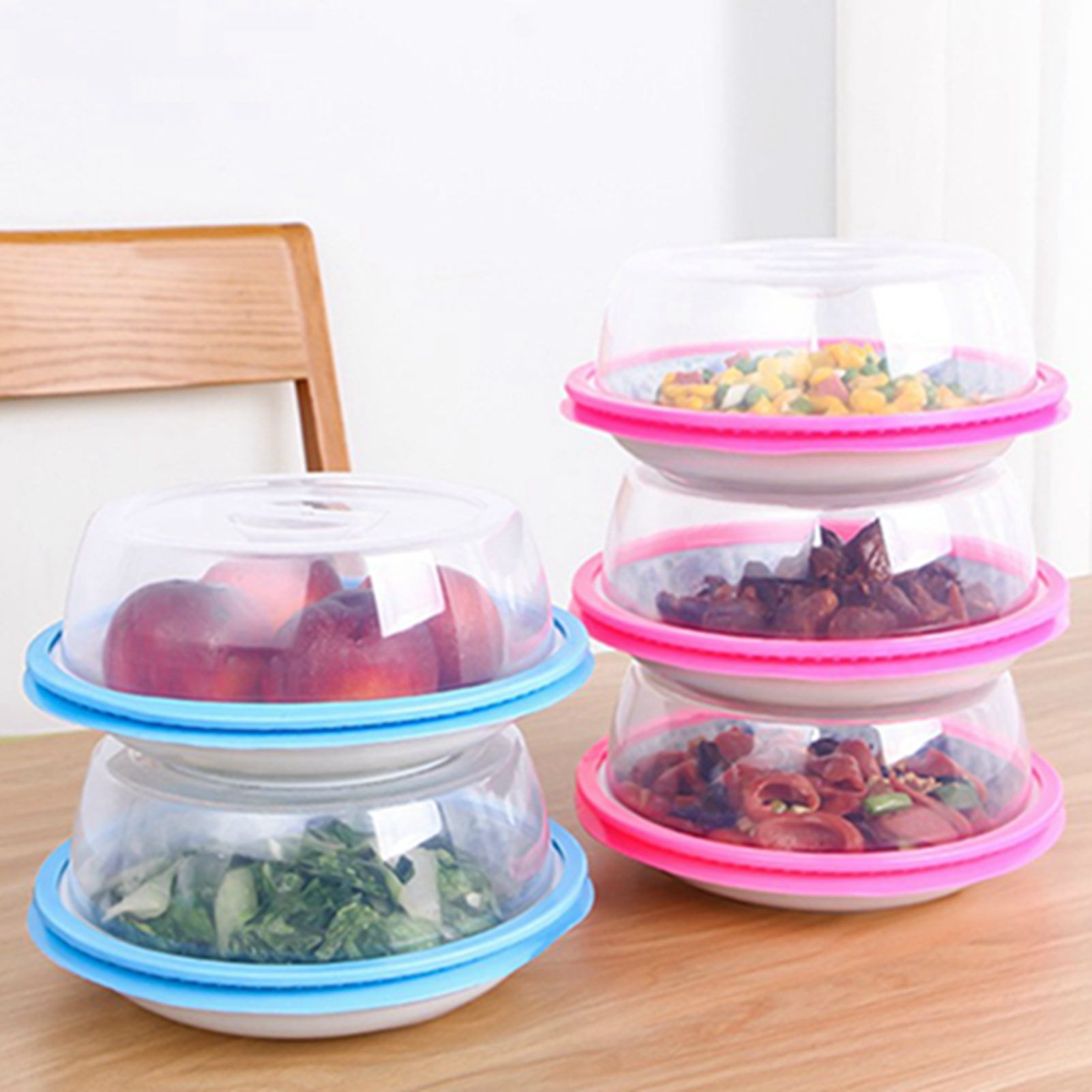 Ludlz 2Pcs Microwave Oven Food Heating Anti-splash Covers Freshness ...