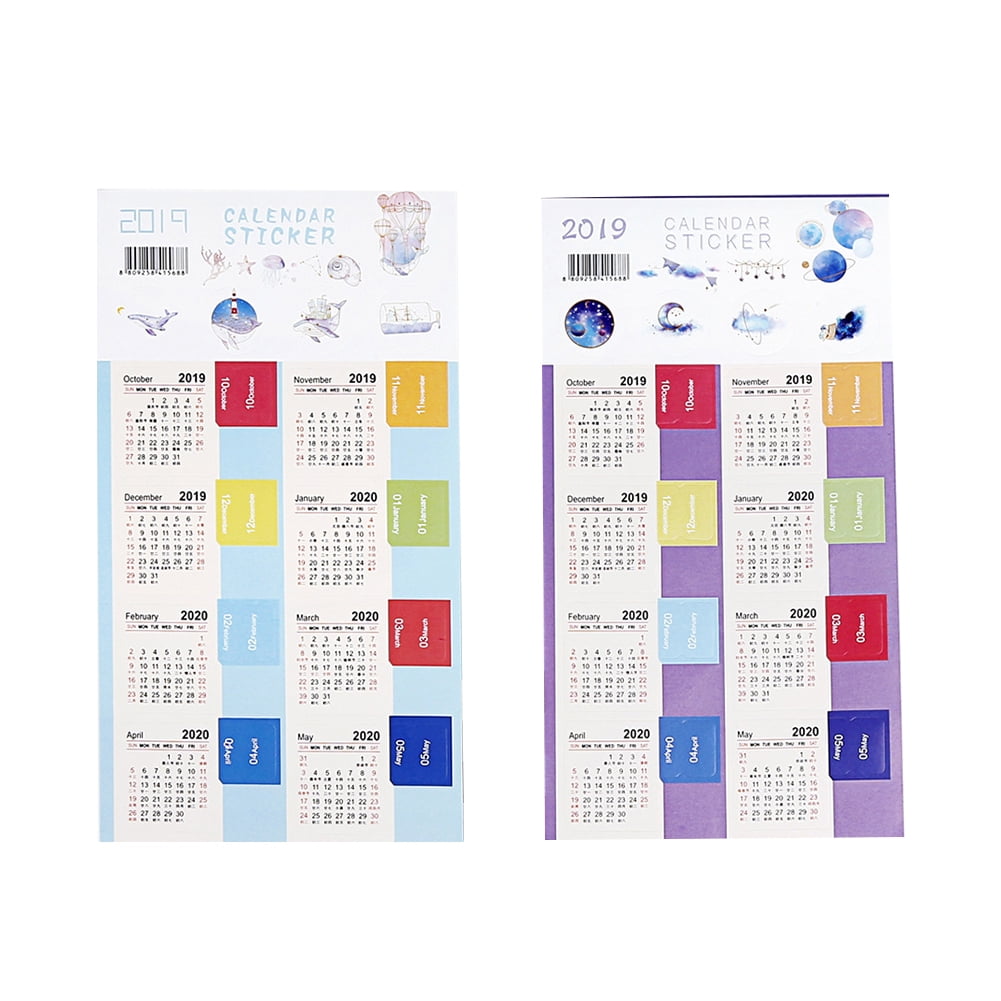 Ludlz 2Pcs Planner Stickers Set, Mini Icons Daily Stickers Variety ...