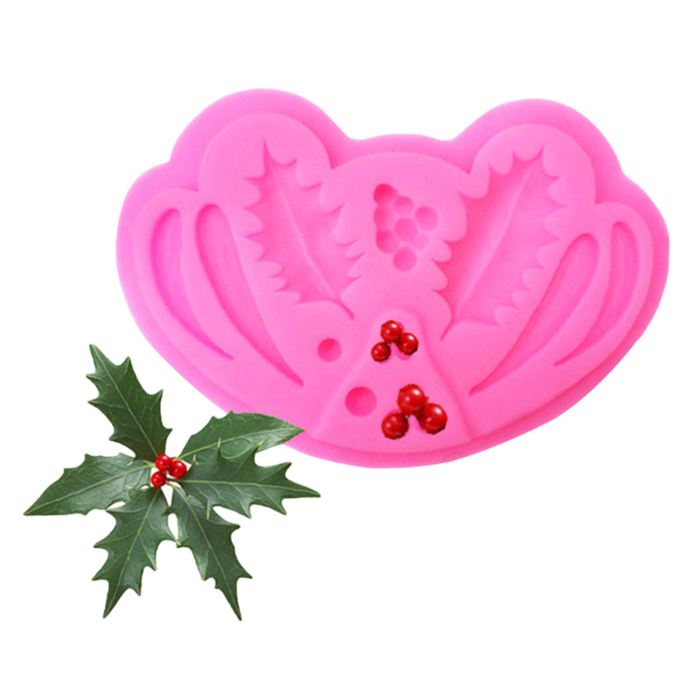 Ludlz 3D Leaves Pine Cone Fondant Cake Molds, Candy Silicone Molds Set ...