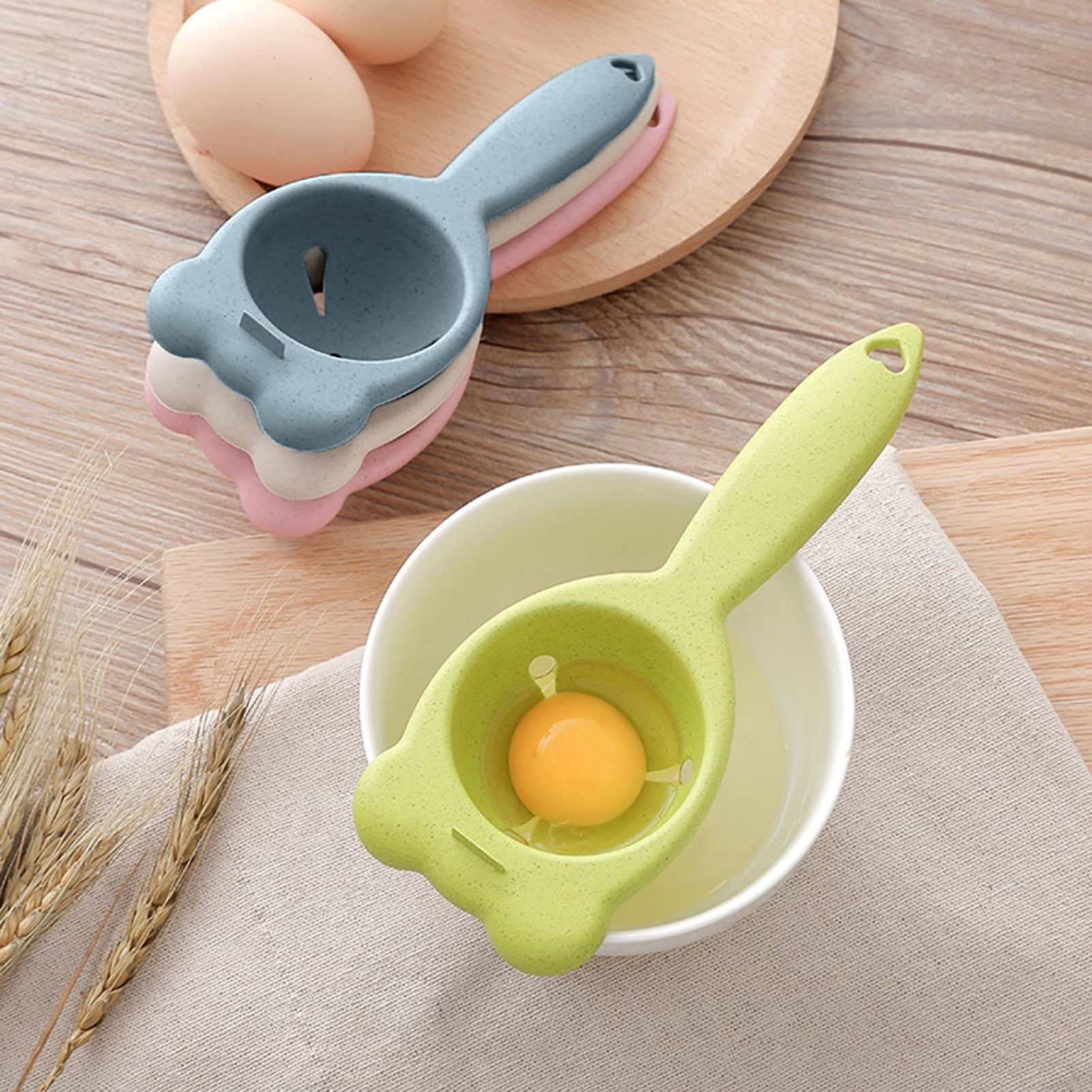 Ludlz 3PCS Egg Separator Egg Yolk White Filter Food Grade Egg Divider ...