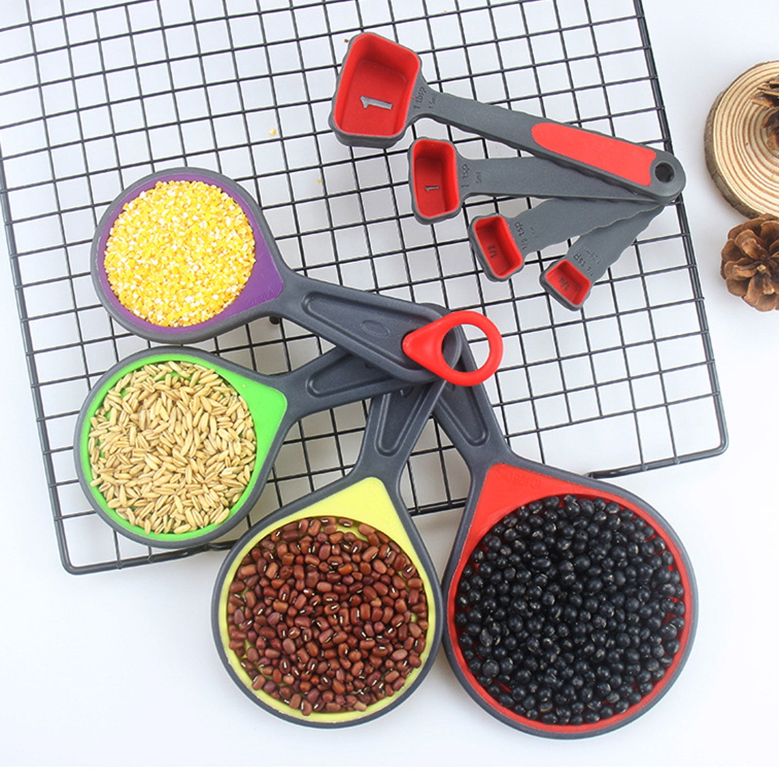 Ludlz 4Pcs Measuring Spoon Cup Set High Temperature Resistance ...