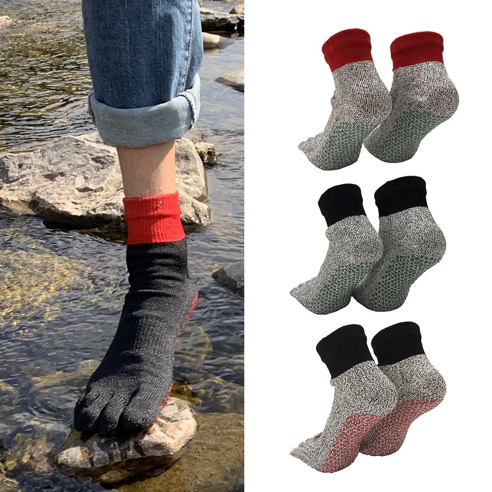 Ludlz 5 Level HPPE Anti-Cut Anti-Puncture Socks Protection 5-Toe Socks ...