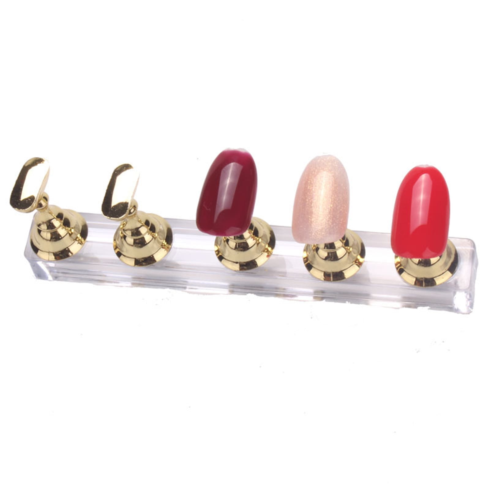 Ludlz 5pcs Acrylic Nail Art Practice Stands Magnetic Nail Tips Holders ...