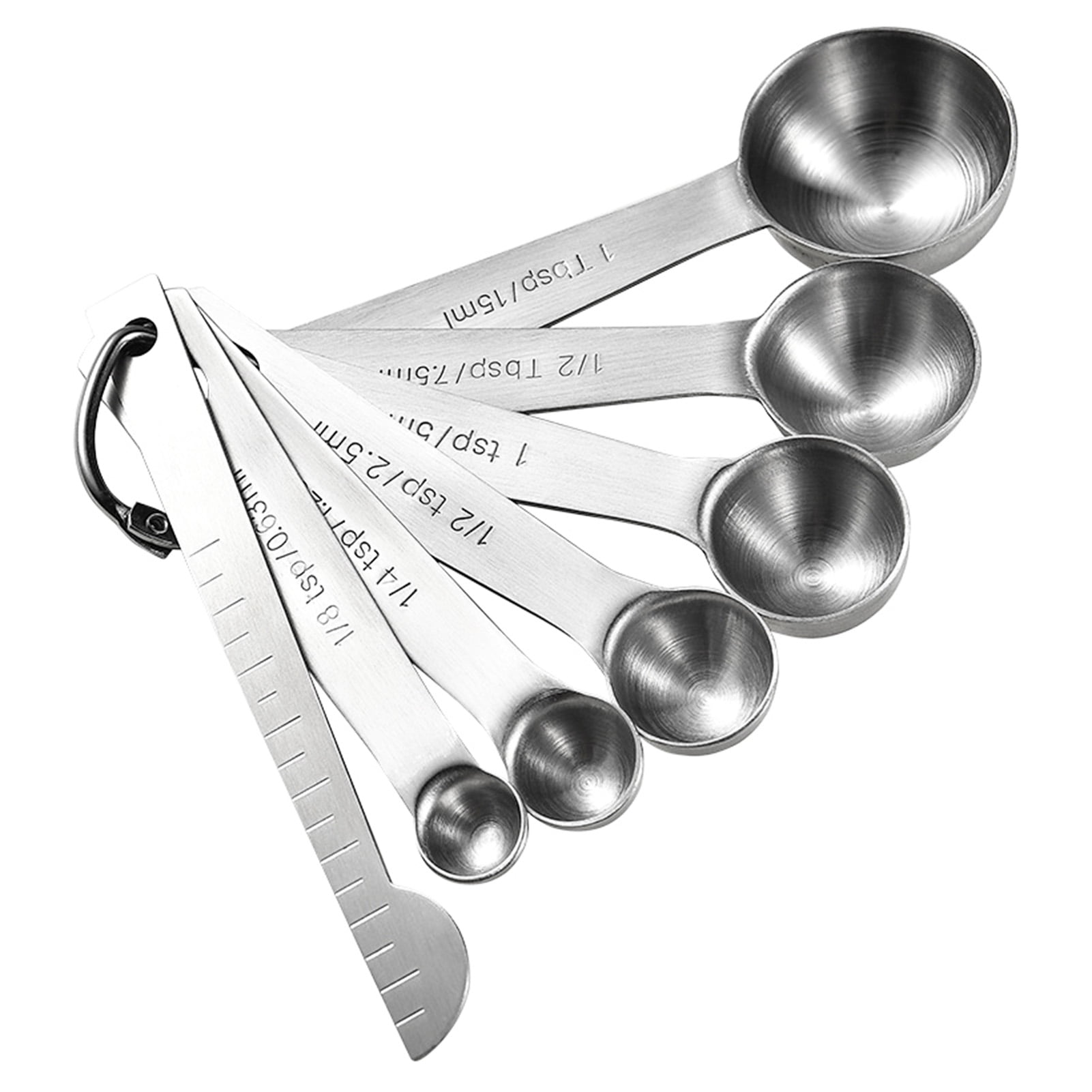 Ludlz 7Pcs/Set Measuring Spoon with Leveler Accurate Measurement ...