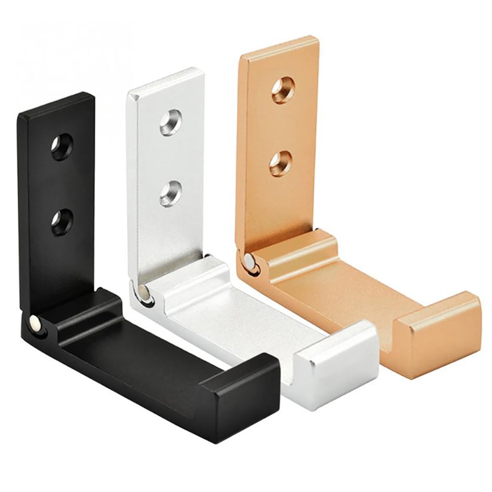 Ludlz Aluminum Alloy Clothes Hook Coat Rack Single Hook Foldable Wall ...