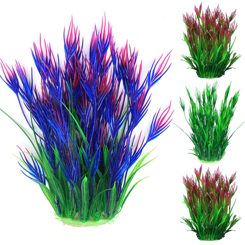 Ludlz Aquarium Plant Artificial Plastic Fish Tank Plant Simulation Fake ...
