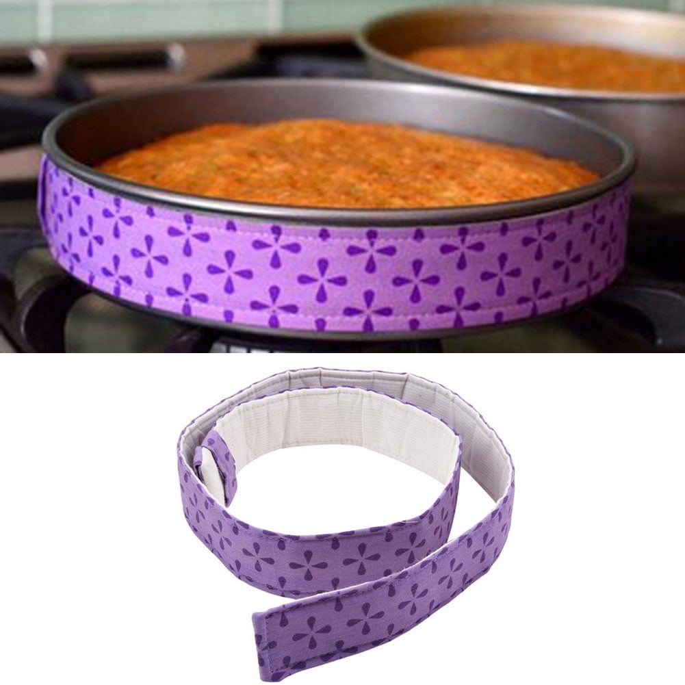Ludlz Bake-Even Cake Strips for Evenly Baked Cakes, Cake Pan Bake Even ...