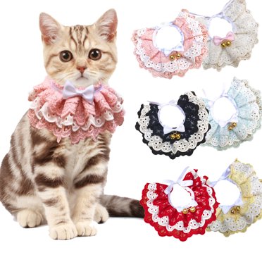 Princess Cat Costumes for Cats, Cute Lace Dog Bandanas and Cat Crown ...