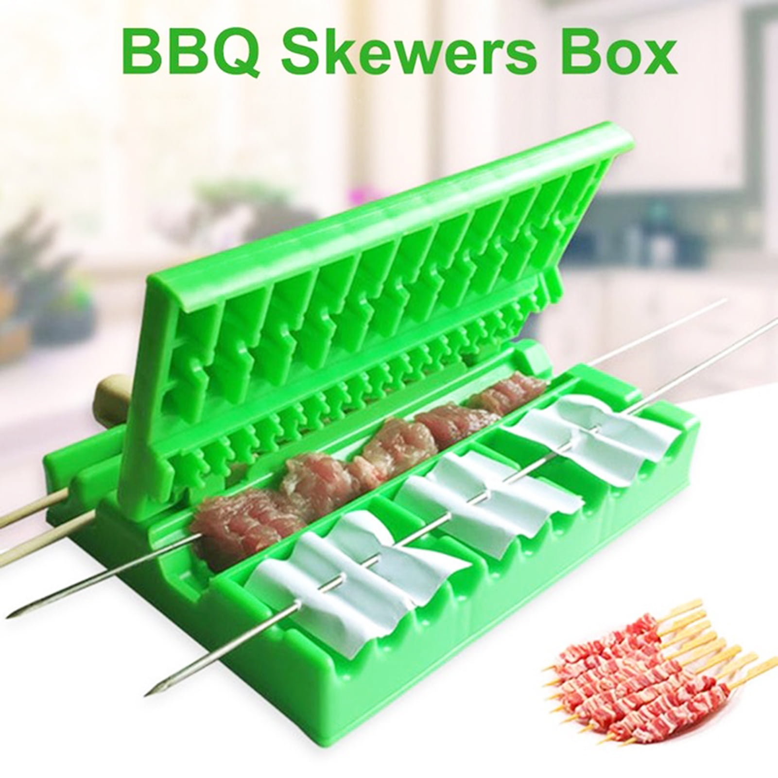 Ludlz Barbecue Skewers Meat Skewer Tool Kebab Making Box BBQ Grill Food ...