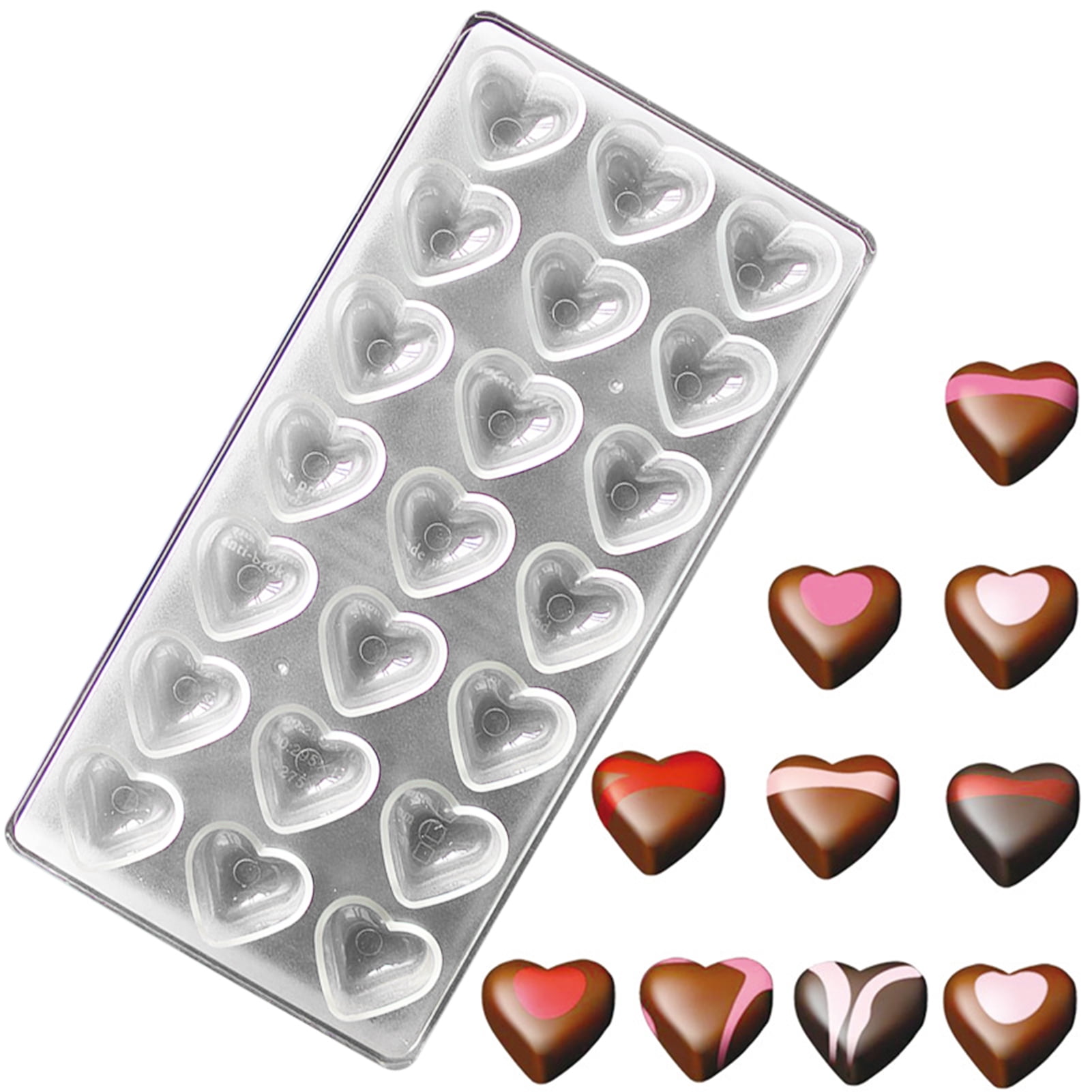 Ludlz Chocolate Mold Easy Demoulding Non-stick Heat-resistant Tear ...